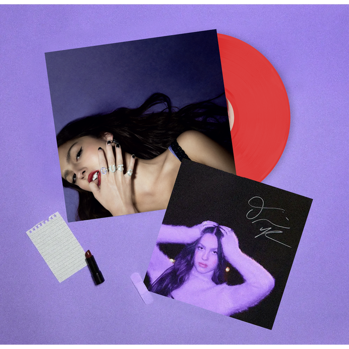Olivia Rodrigo: Guts Limited Edition Red Vinyl: Store Exclusive + Signed Print
