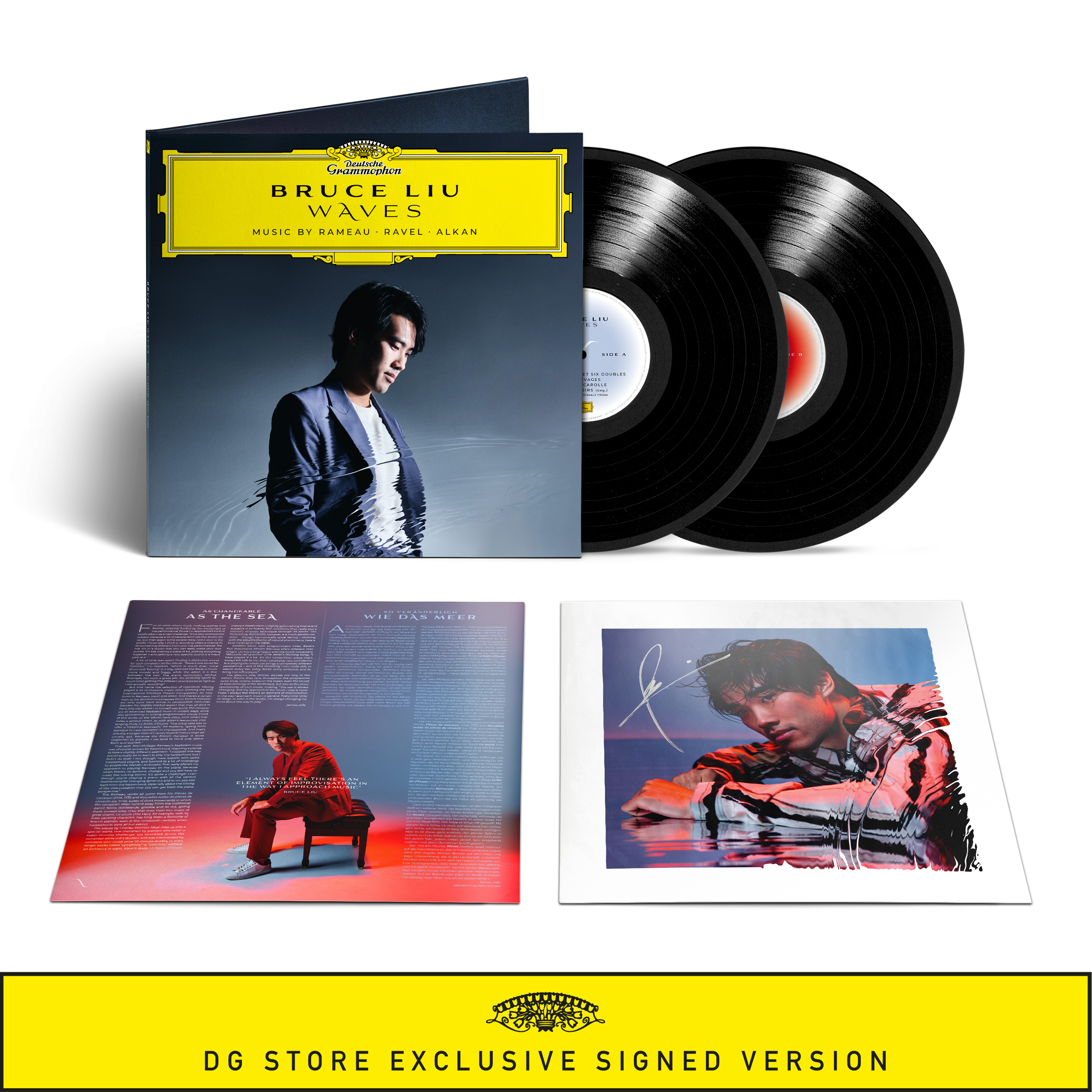 Bruce Liu: Waves: Rameau, Ravel, Alkan 2LP + Artcard